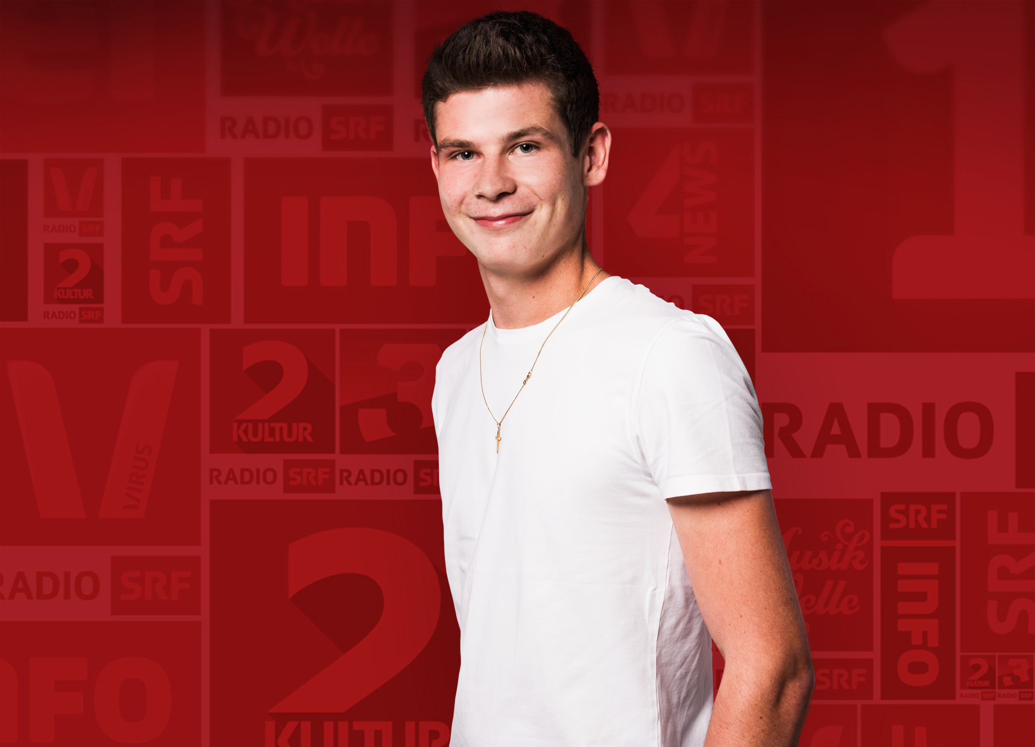 Radio SRF 3: Publikumsmitarbeiter Philipp Stocker mit Stefan Büsser am ...